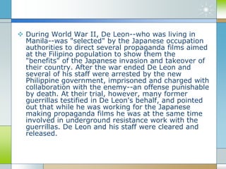 Gerry de leon, National Artist for Cinema | PPTX