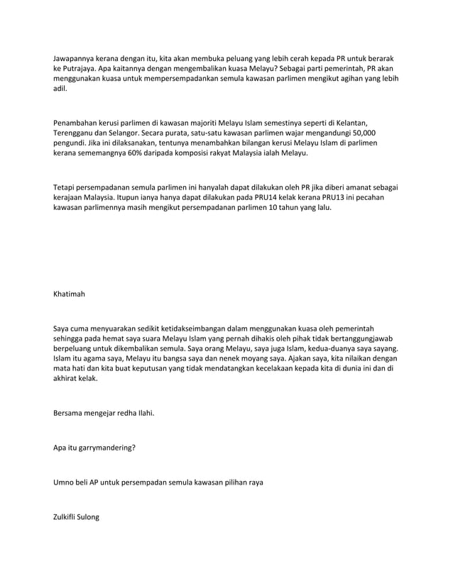 Gerrymandering Percaturan Licik Pdf