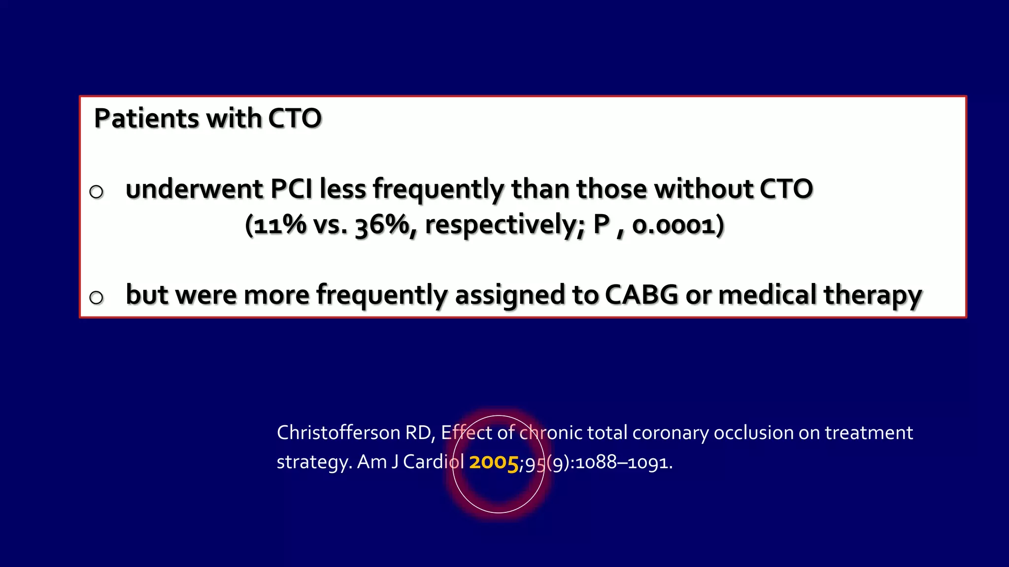 What do we need to indicate CTO PCI? | PPT