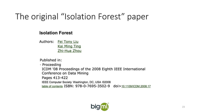 Anomaly Detection Using Isolation Forests | PPTX
