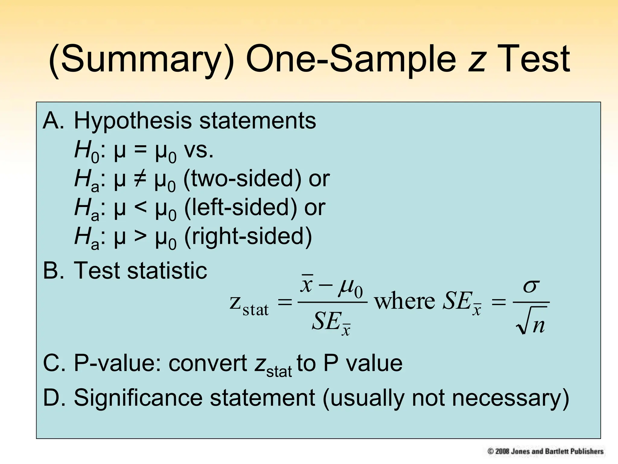 hypotesting lecturenotes by Amity university | PPT