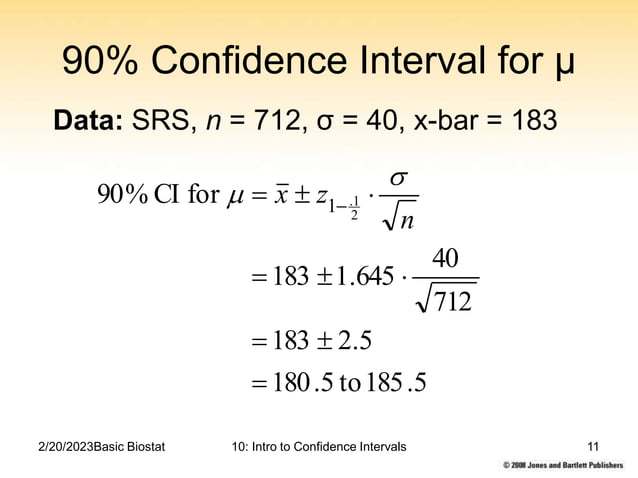 Basics of Confidence Intervals | PPT