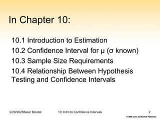 Basics of Confidence Intervals | PPT