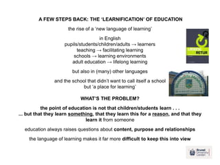 Gert Biesta: What really matters in education | PPTX