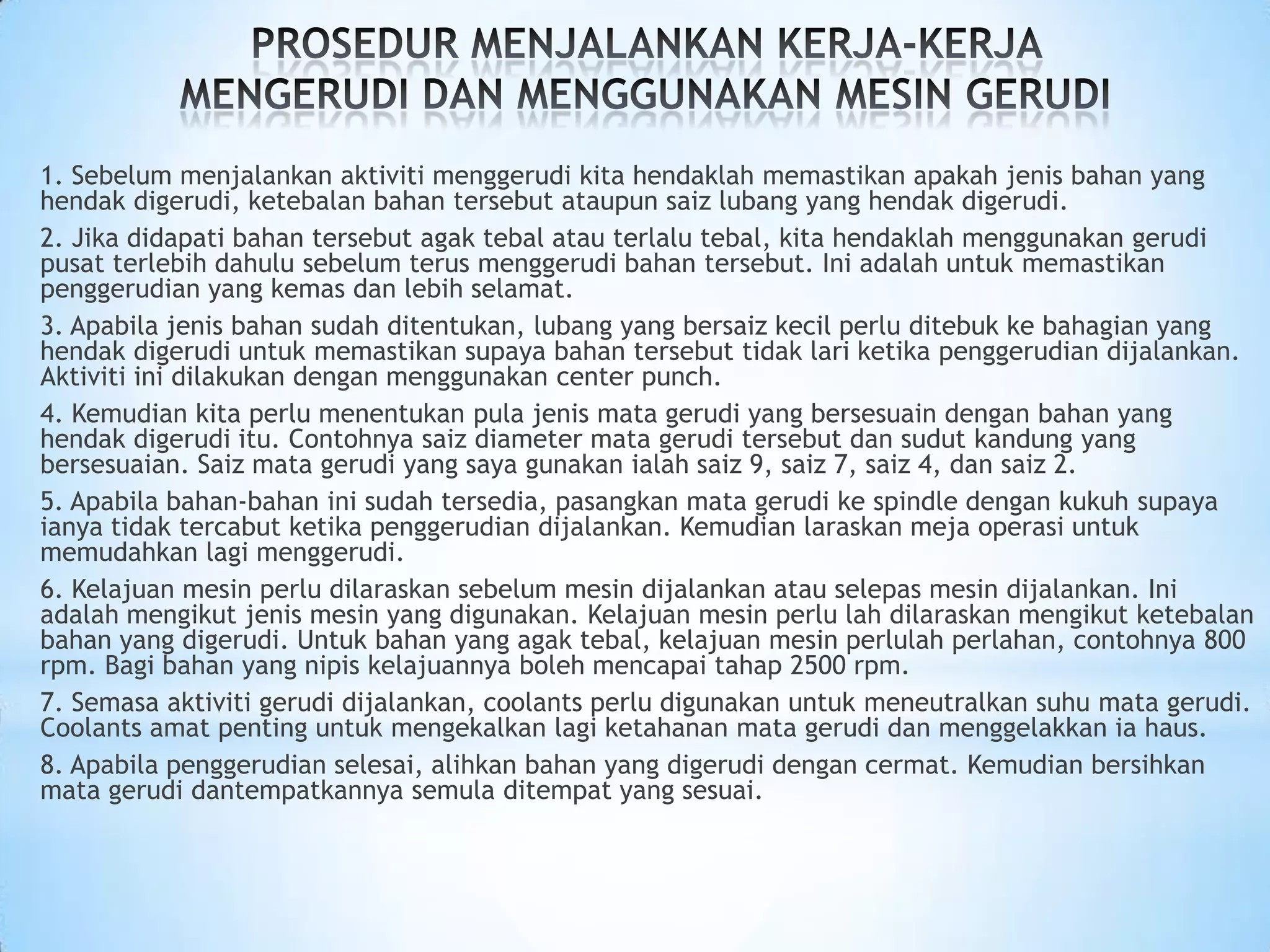 Gerudi & mesin gerudi | PPTX
