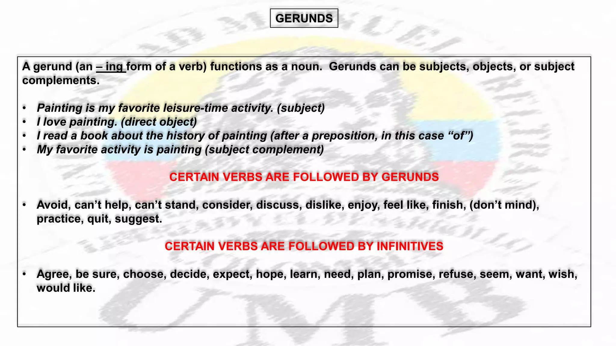 Gerunds | PPTX