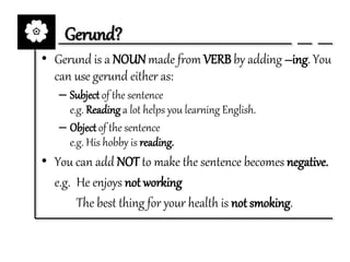 Gerund | PPTX
