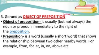 uses of Gerund | PPTX