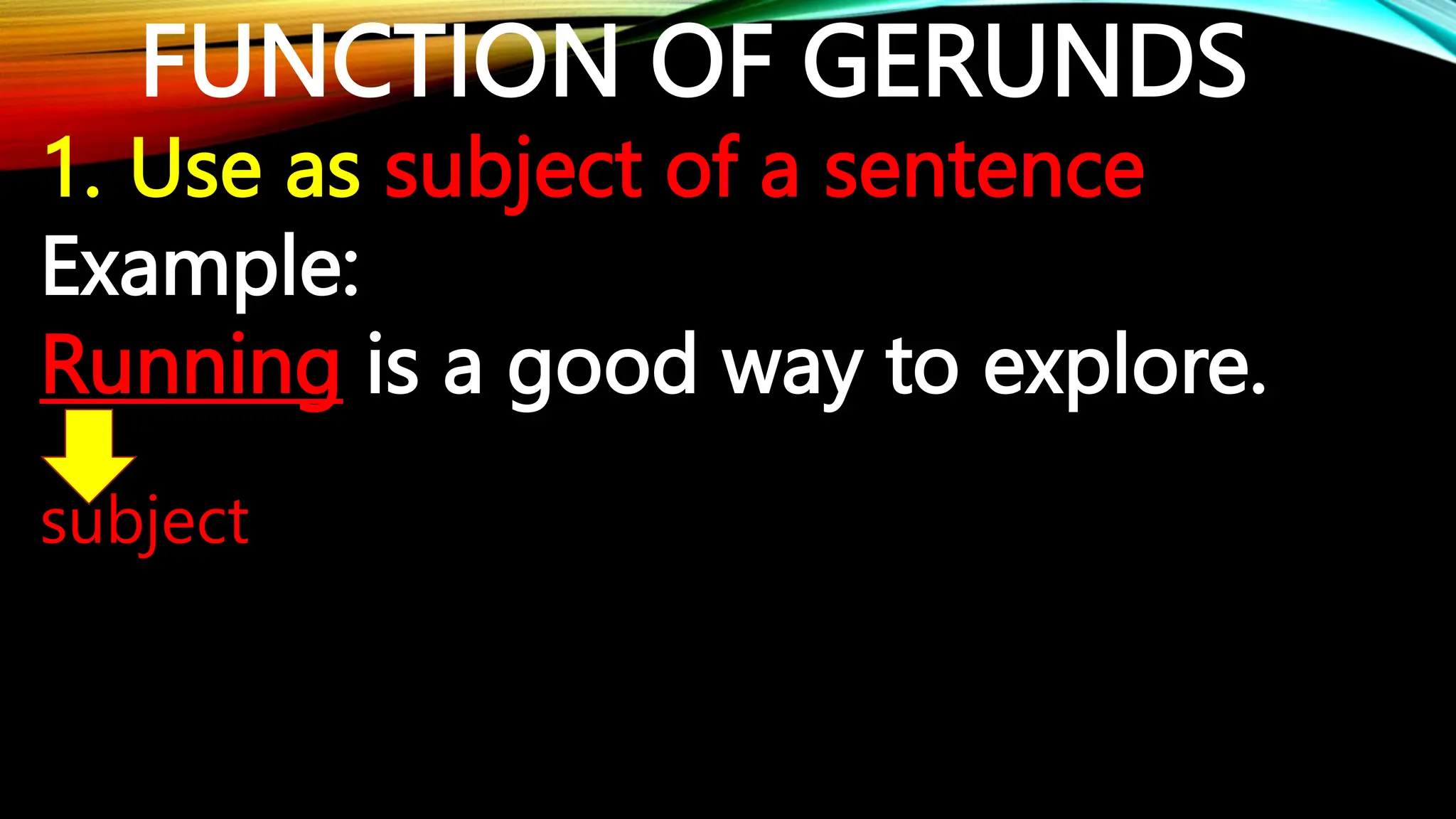 gerund power point presentation grade 9 English lesson | PPTX