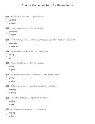 Gerund infinitive-9 | DOCX