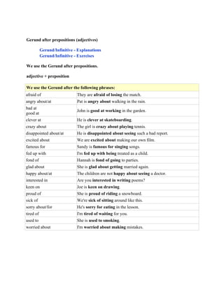 Gerund after prepositions | DOC