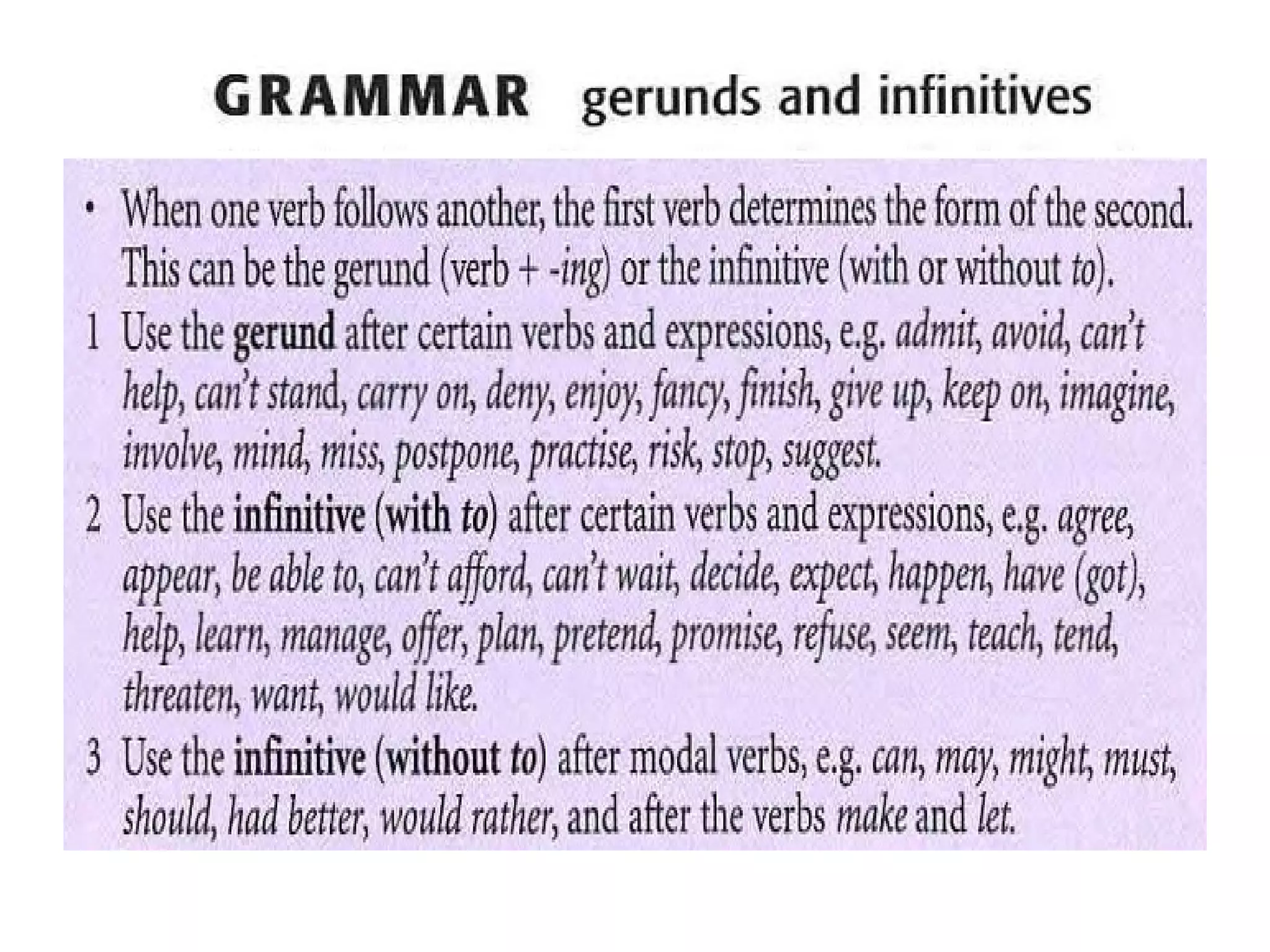 Gerund and infinitive | PPT
