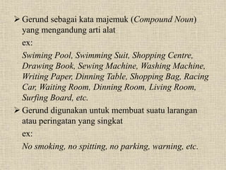 Gerund dan infinitive | PPTX