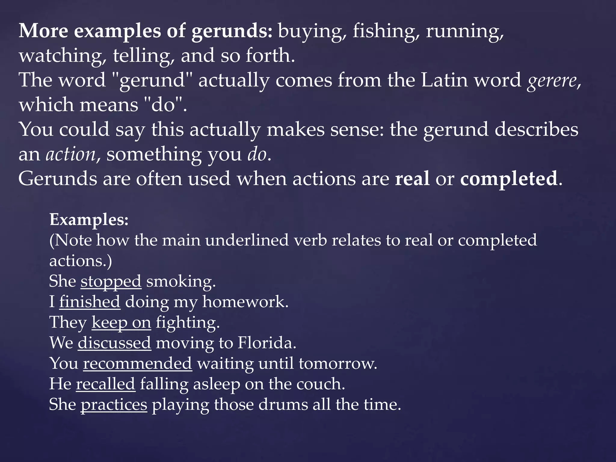 Gerund, Infinitive.pptx | Resume Writing and Advice | Job Search