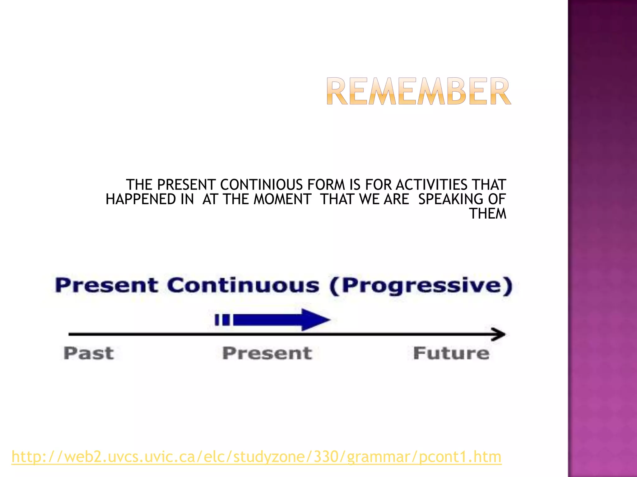 Gerundio/ Presente progressivo | PPTX