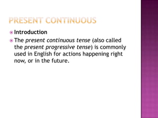 Gerundio/ Presente progressivo | PPTX
