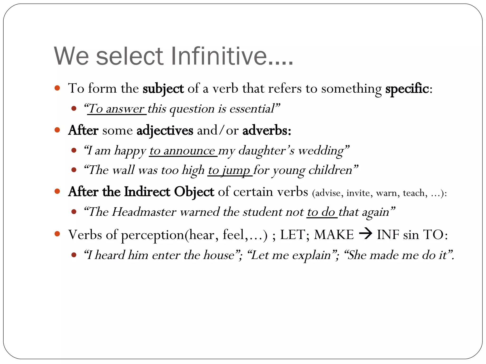 Gerund Or Infinitive | PPT