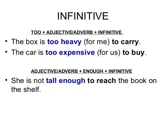 Infinitive Verb What Is An Infinitive Useful Infinitive
