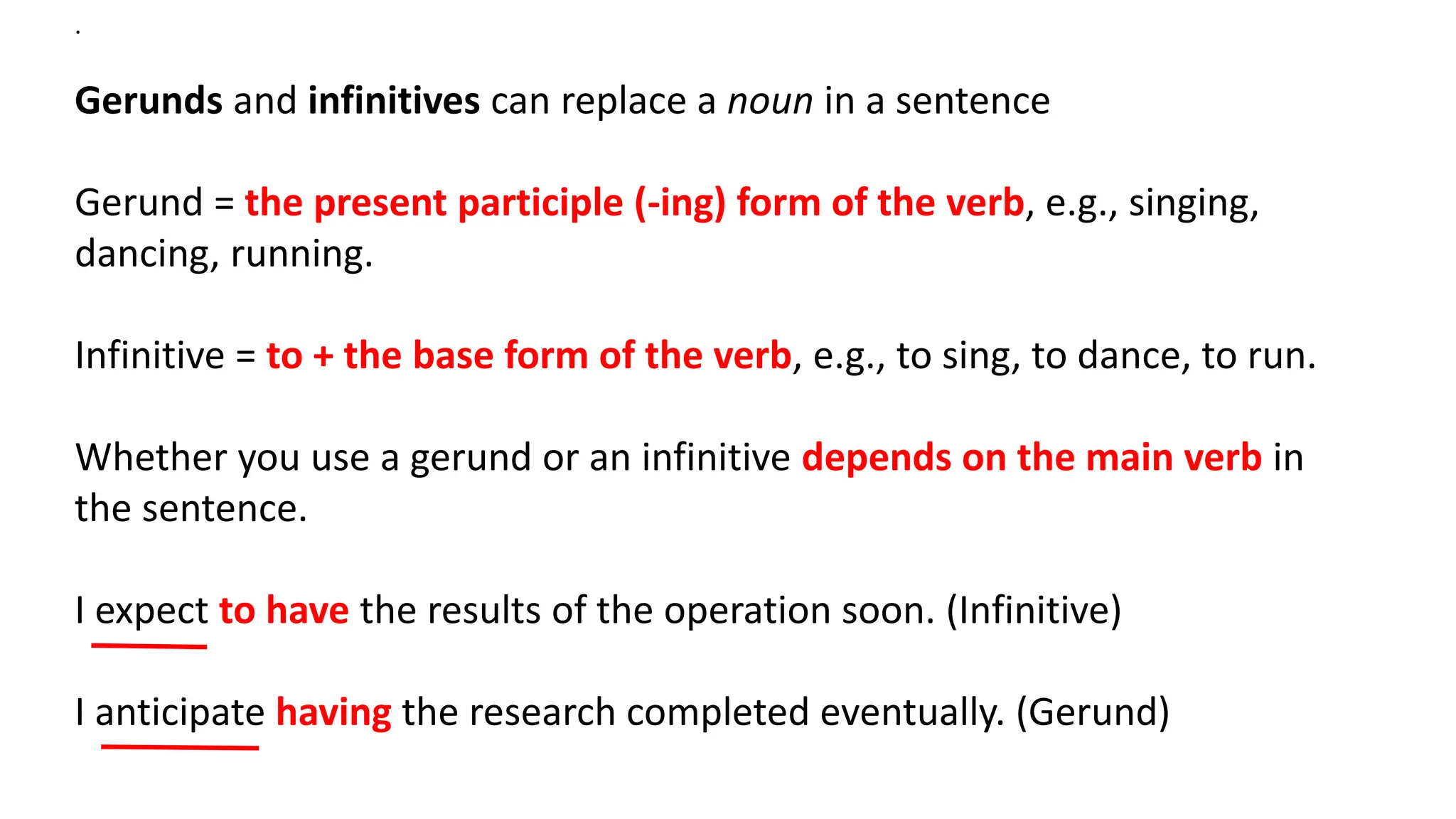 gerund or infinitive.. the usage of both | PPTX