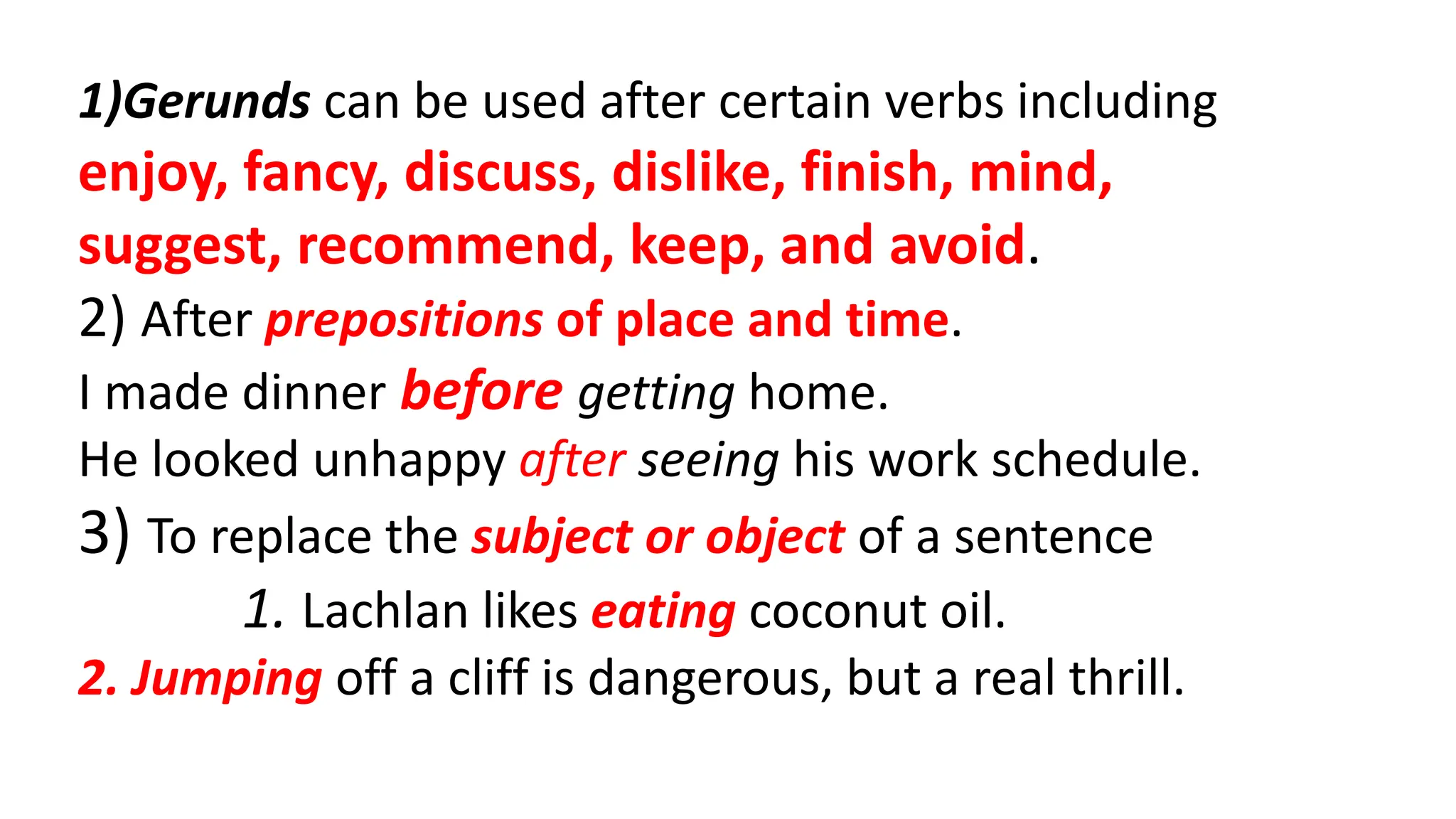 gerund or infinitive.. the usage of both | PPTX