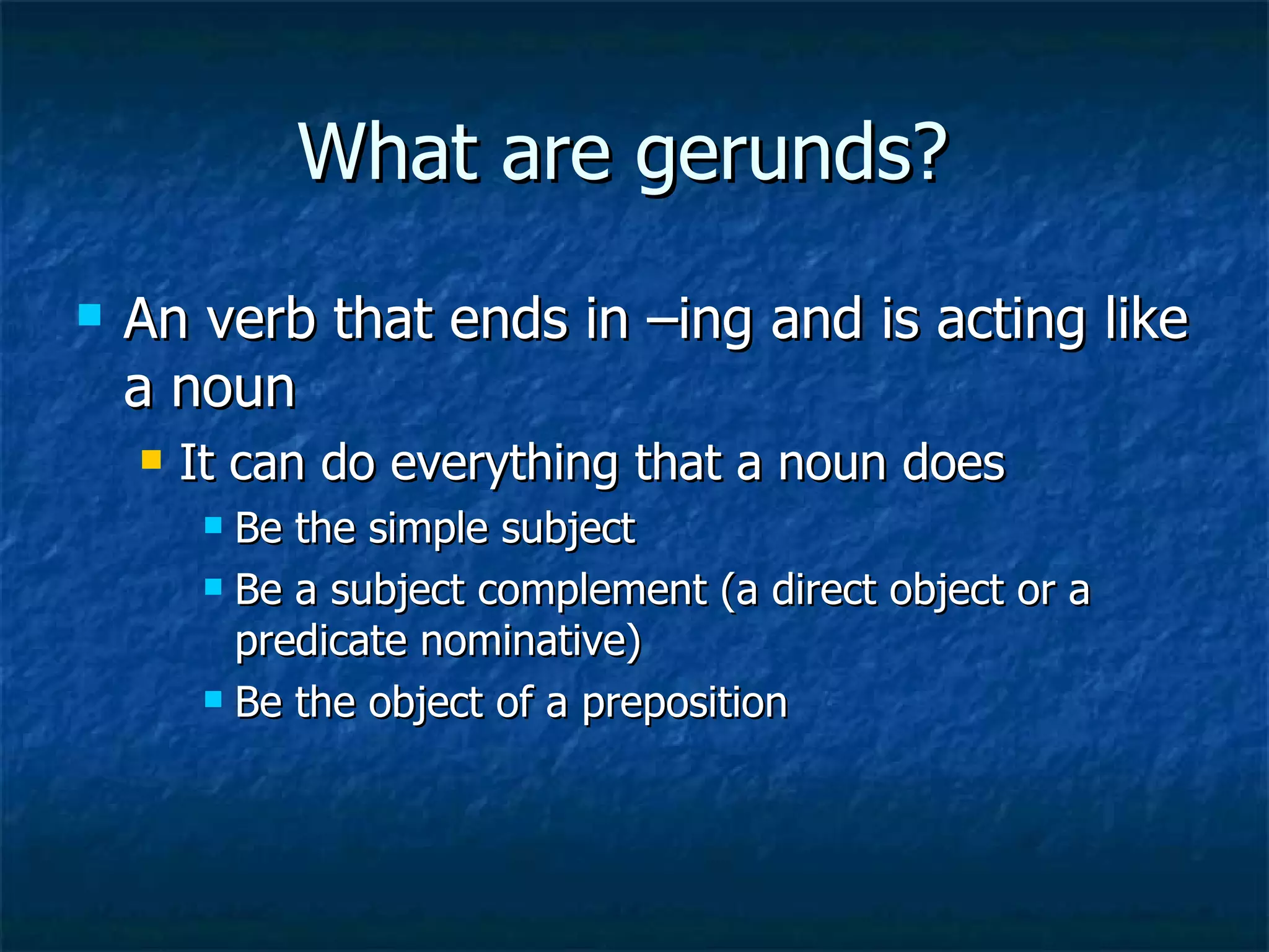Gerunds | PPT