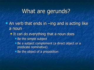 Gerunds | PPT