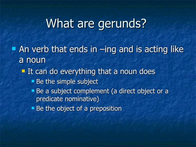 Gerunds | PPT