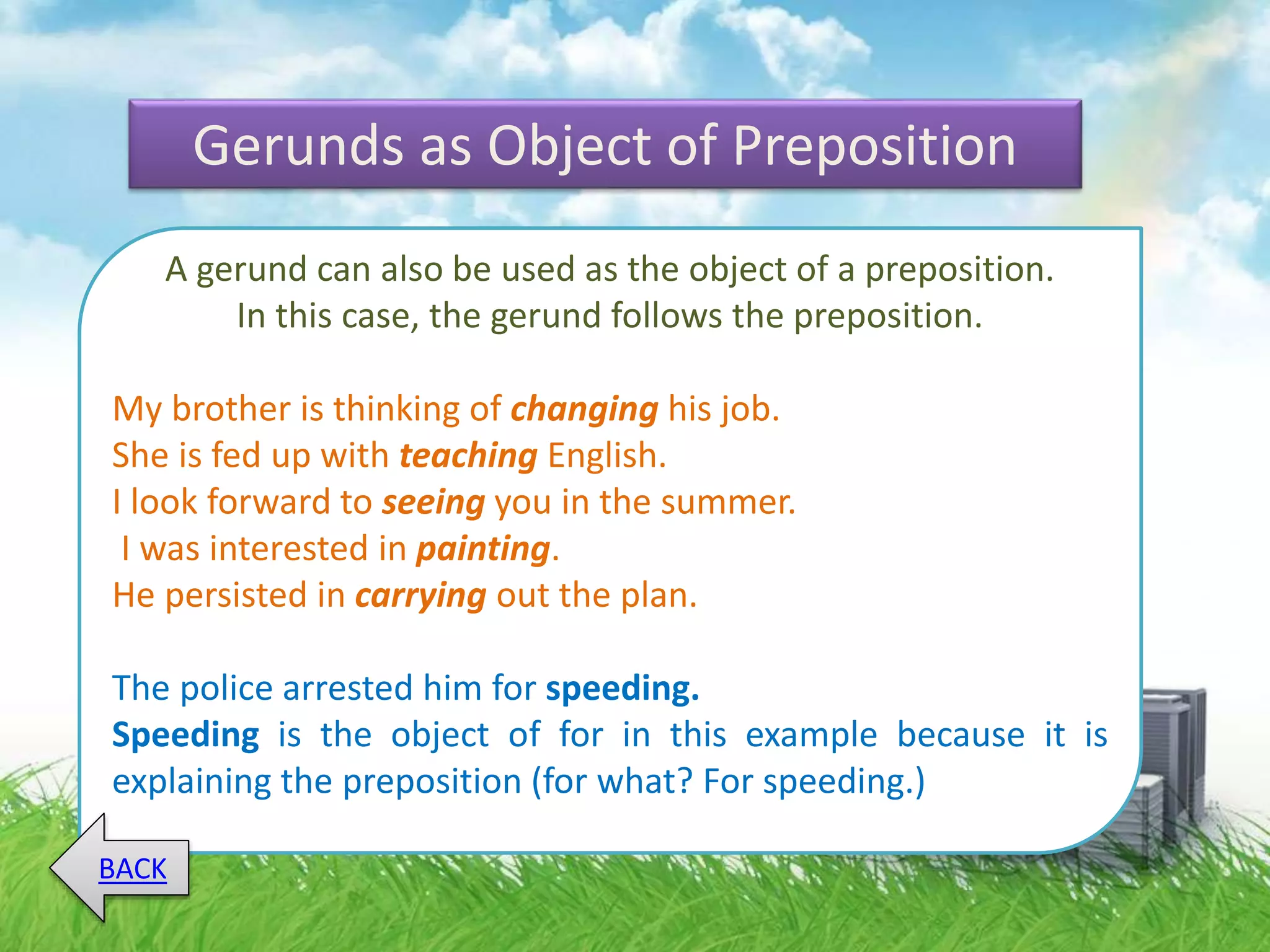 English : Gerunds | PPTX