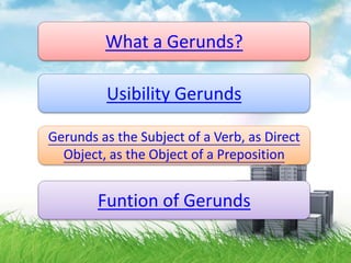 English : Gerunds | PPTX
