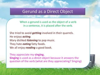 English : Gerunds | PPTX
