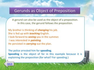 English : Gerunds | PPTX