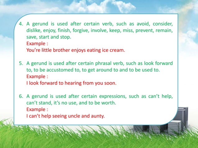 English : Gerunds | PPTX