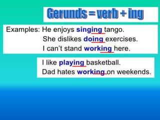 GERUNDS - ING | PPTX