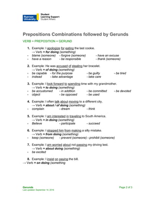Gerunds | PDF