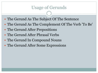 Gerunds | PPTX
