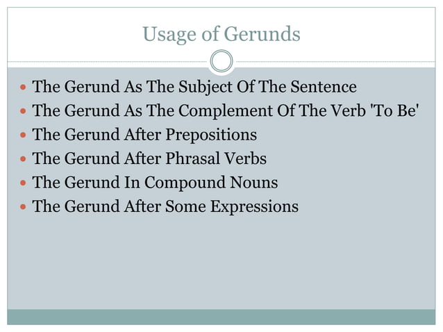Gerunds | PPTX