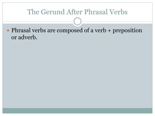 Gerunds | PPTX