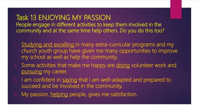 English 9 Gerunds as Subject, subject complement, and Direct Object | PPTX