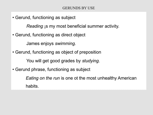 Gerunds.pptx This ppt is about gerunds . | PPT