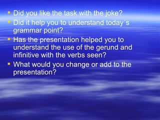 Gerunds And Infinitives | PPT