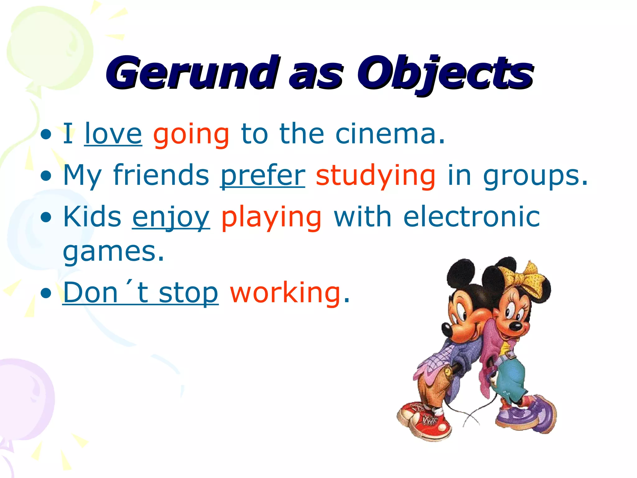 Gerunds & Infinitives | PPT