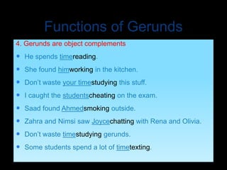 Gerunds5 cde | PPT