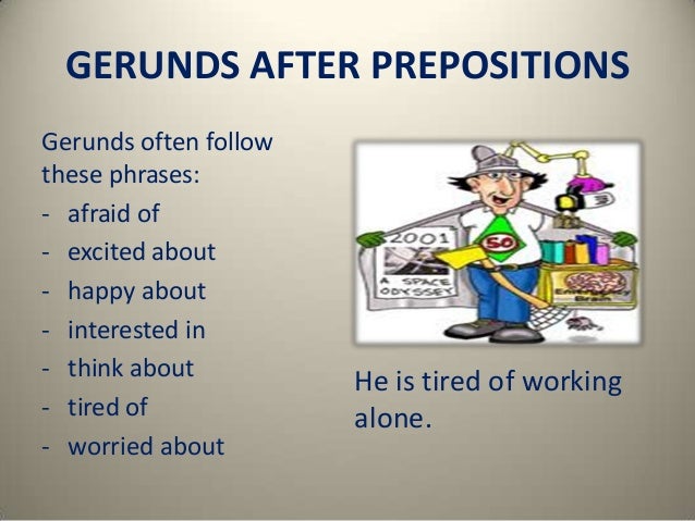 Gerunds after prepositions
