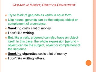 Gerunds and ifinitives grammar latina | PPTX