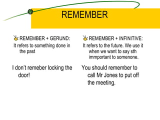 Gerunds And Infinitives | PPT