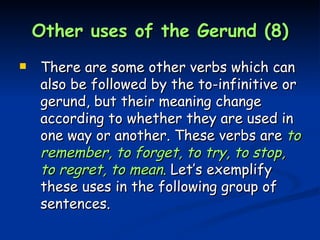 Gerunds And Infinitives | PPT