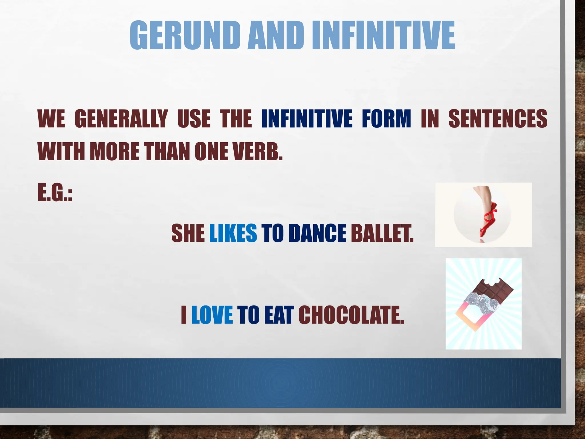 Gerunds and infinitives lesson for esl studetns | PPT