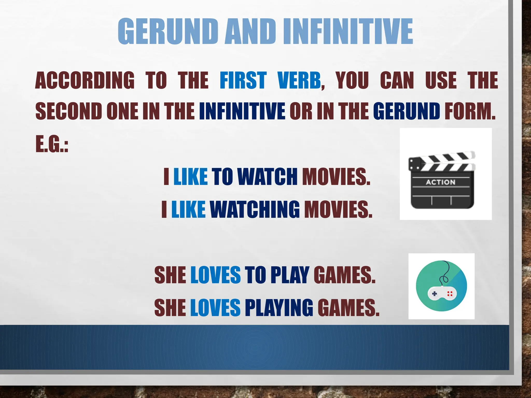 Gerunds and infinitives lesson for esl studetns | PPT