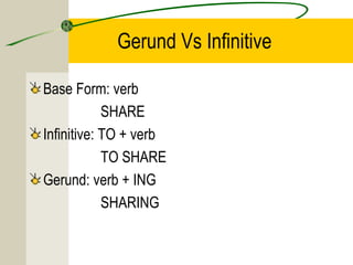 Gerundsandinfinitives | PPT