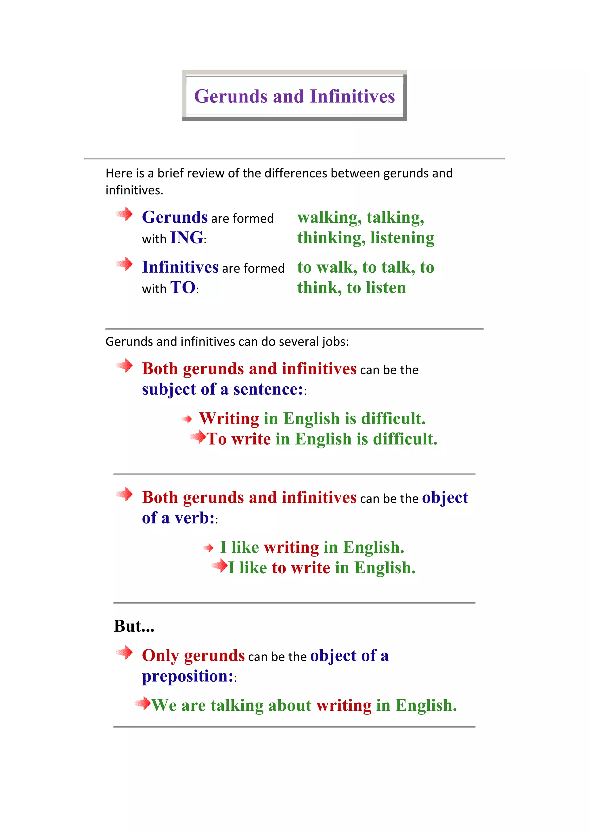 Gerunds and infinitives | DOCX